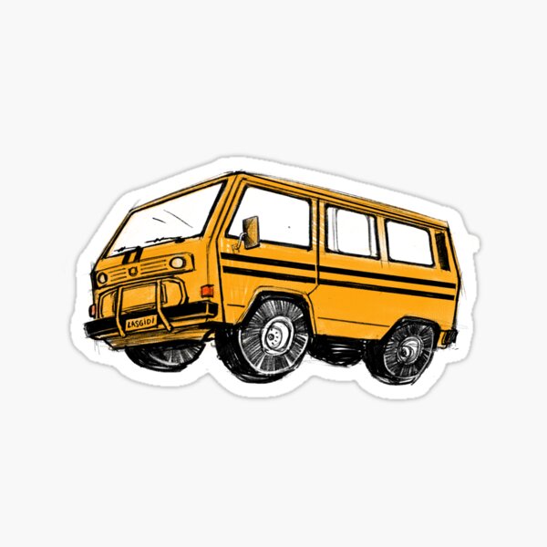 "Danfo from Lagos" Sticker for Sale by abiola | Redbubble