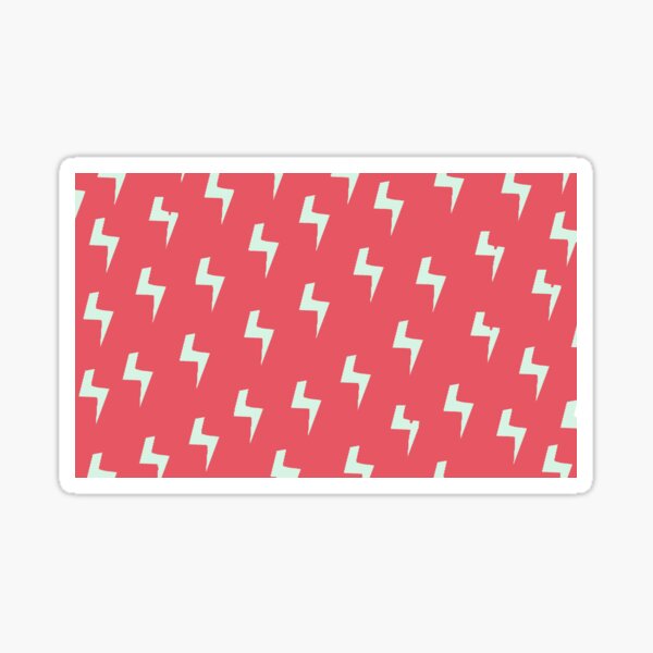 "Red Lightning Bolt" Sticker for Sale by catelinkhalaf | Redbubble