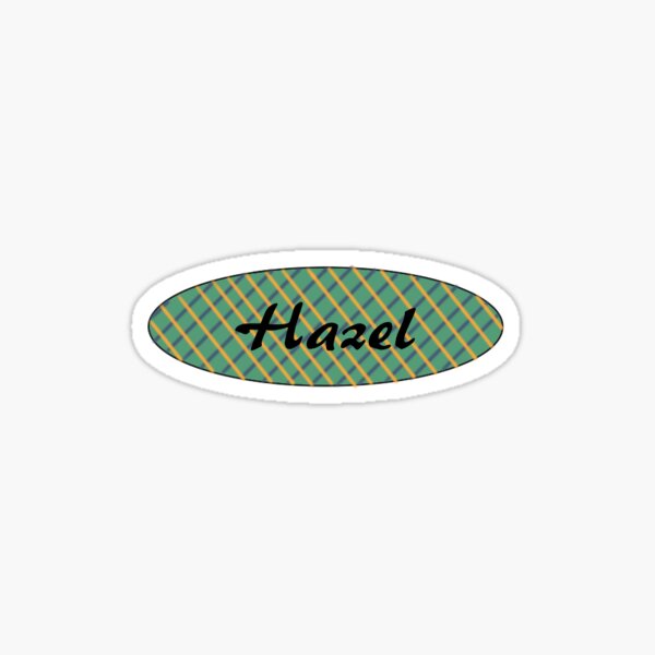 "Hazel Name Sticker" Sticker by zesty-cucumber | Redbubble