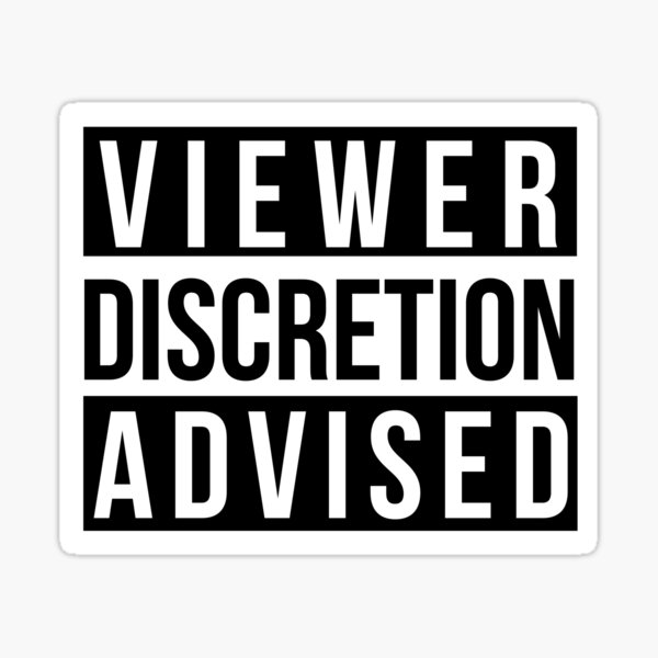"View Discretion" Sticker for Sale by KV Dungeon Boutique | Redbubble