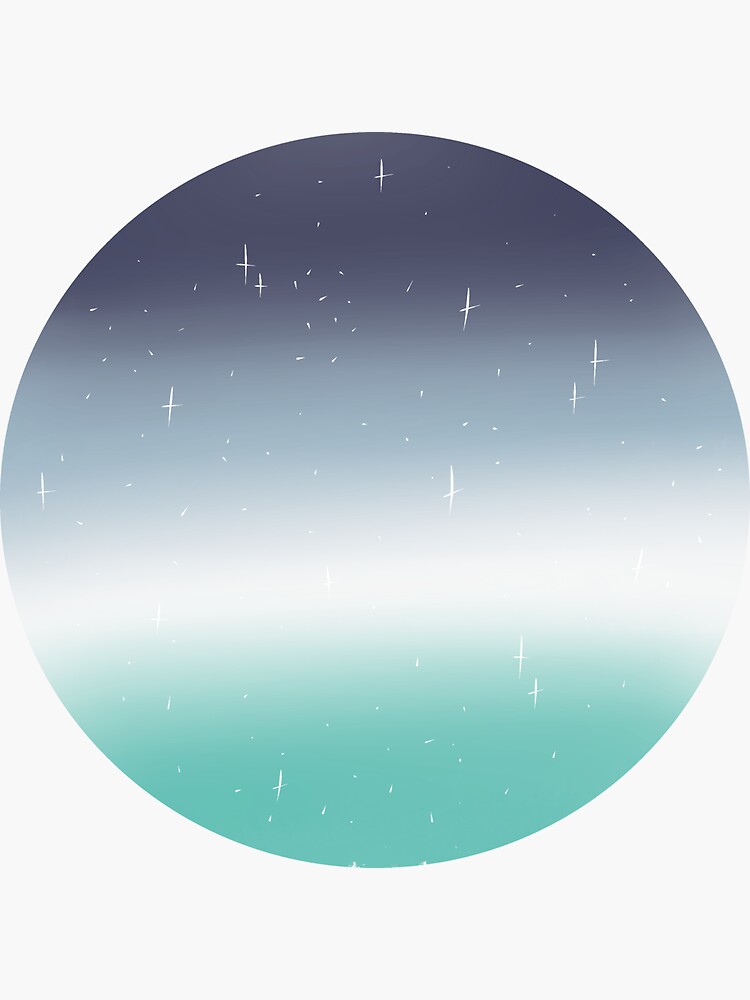 "Pastel Oriented Aroace Starry Sky" Sticker for Sale by Faae | Redbubble