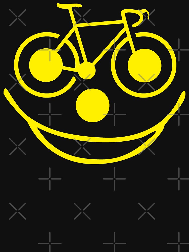 "Funny Bike Cycling Smiley Face" T-shirt by SportsT-Shirts | Redbubble