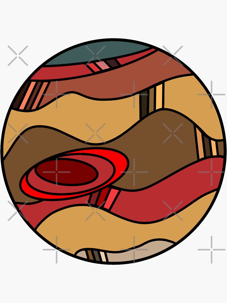 "Solar System Stained Glass Galaxy - Jupiter " Sticker by caringarage ...