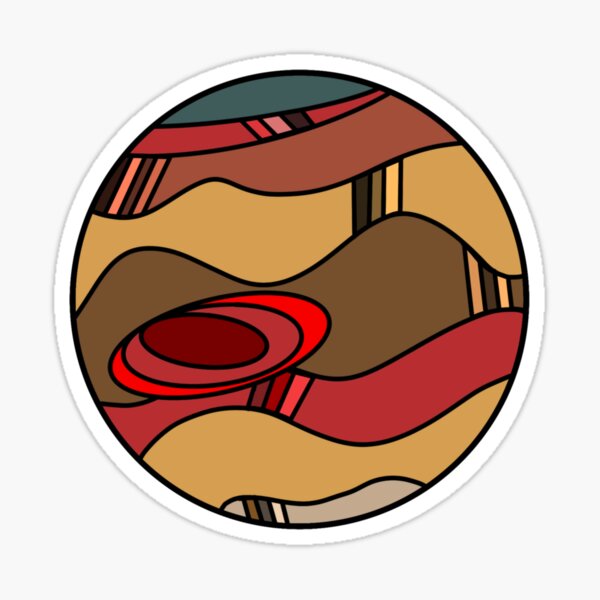 "Solar System Stained Glass Galaxy - Jupiter " Sticker by caringarage ...