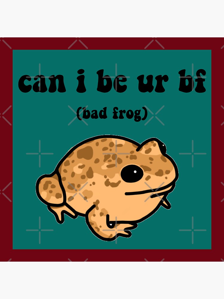 "Bad Frog" Sticker for Sale by melouker | Redbubble