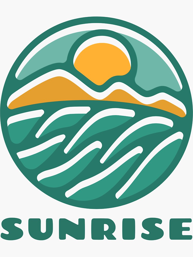 "Sunrise" Sticker for Sale by Graphics-Dna | Redbubble