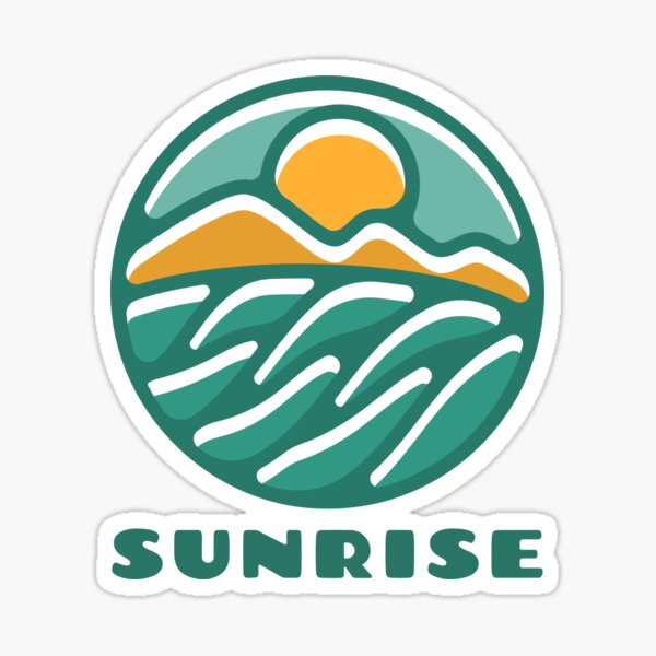 "Sunrise" Sticker for Sale by Graphics-Dna | Redbubble