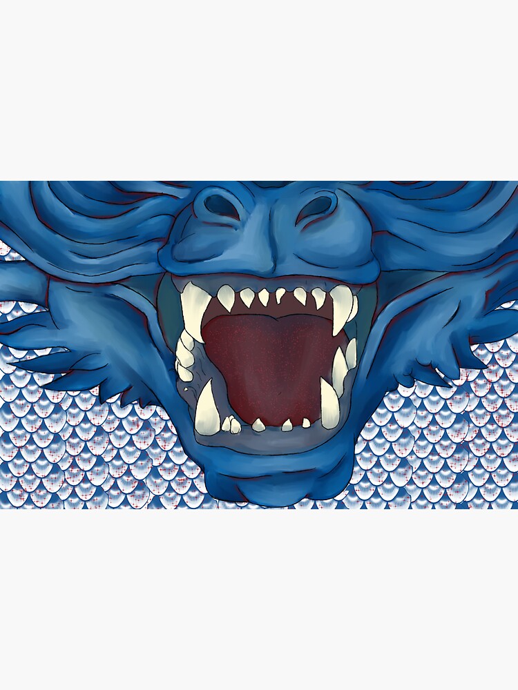 "open dragon mouth face mask" Sticker for Sale by drawingmama44 | Redbubble