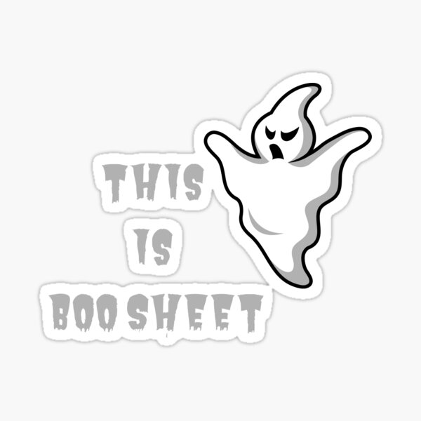 "Boo Sheet" Sticker by TheBlendedChaos | Redbubble