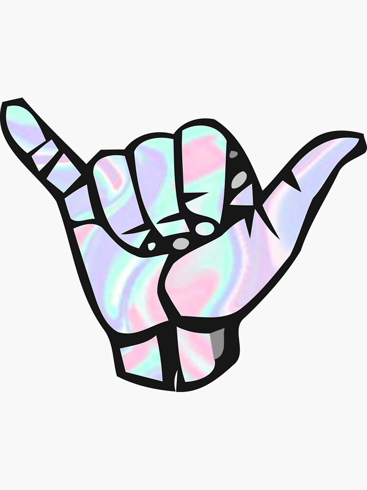 "shaka bro ft. monochrome accent" Sticker for Sale by isabelnorman ...