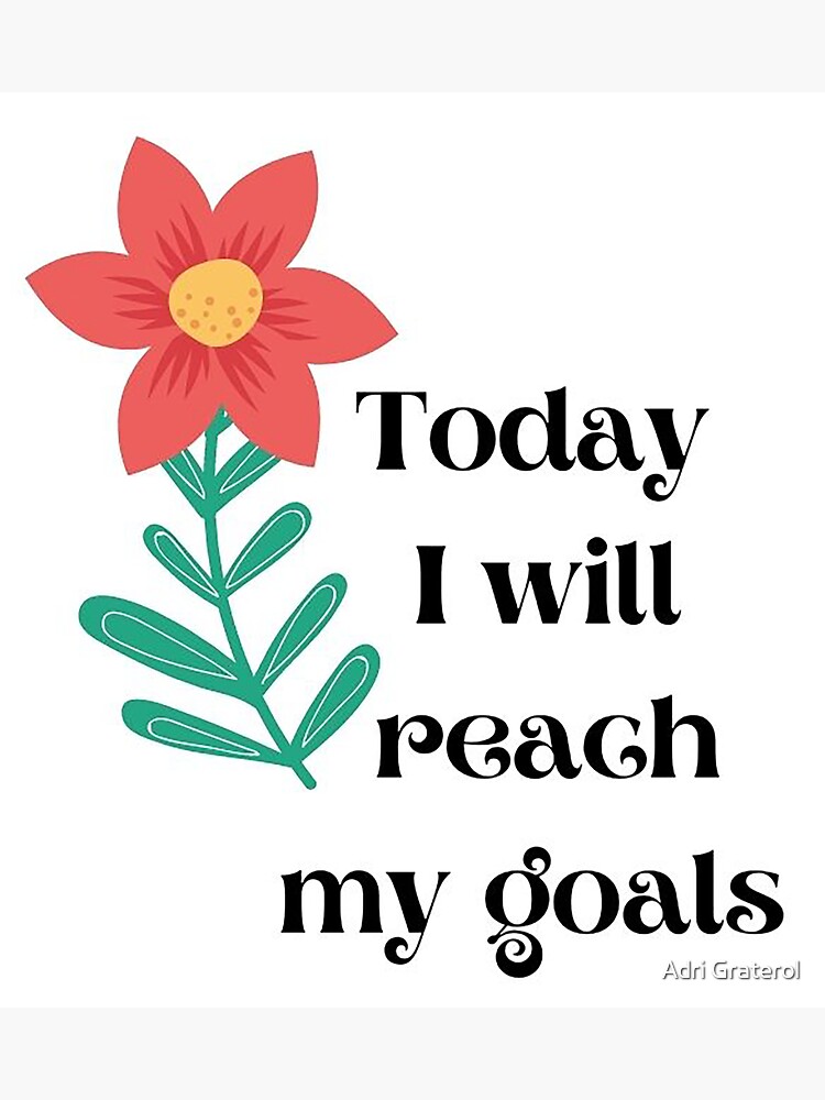 Pegatina «Alcanza tus metas, persigue, logra, motiva, positivo» de ...