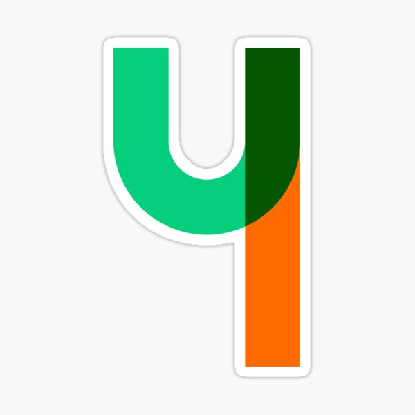 "4- Number Four" Sticker for Sale by scaleupincome | Redbubble