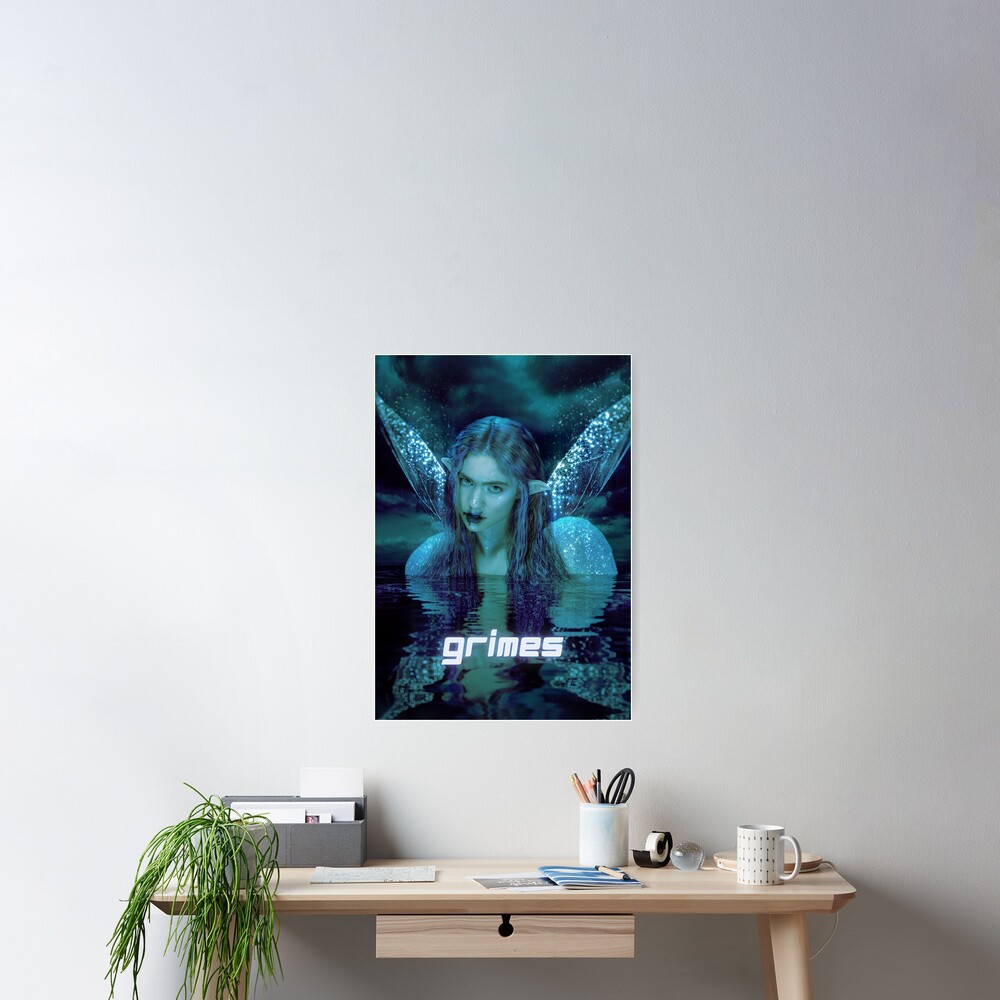 "fairie blue green grimes design" Poster for Sale by sonabtha | Redbubble