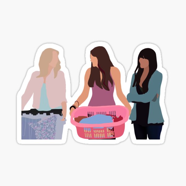 "Caroline Forbes, Elena Gilbert, and Bonnie Bennet Sticker" Sticker for ...