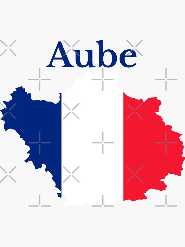 "Aube Map, France, French Department" Sticker for Sale by marosharaf ...