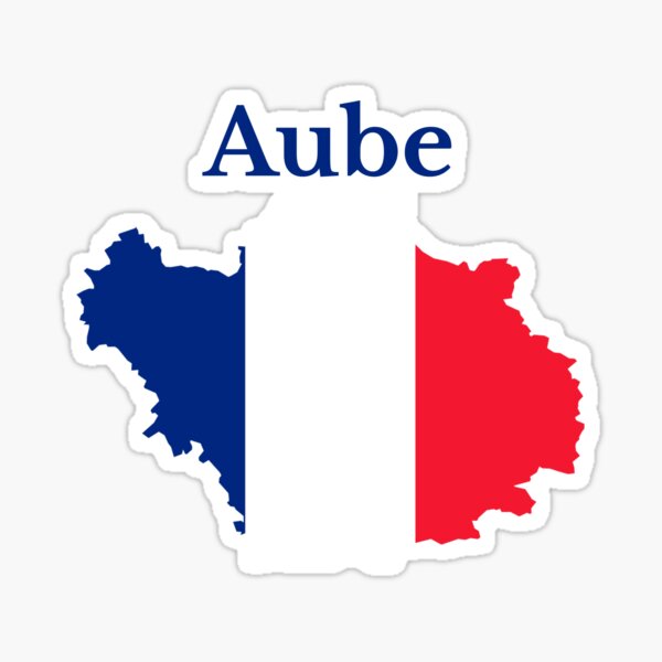 "Aube Map, France, French Department" Sticker for Sale by marosharaf ...