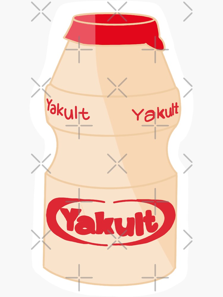 "Yakult" Sticker for Sale by HoneyLemonBee1 | Redbubble