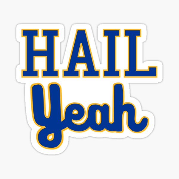 "Hail Yeah Script Panthers" Sticker by dutchlovedesign | Redbubble