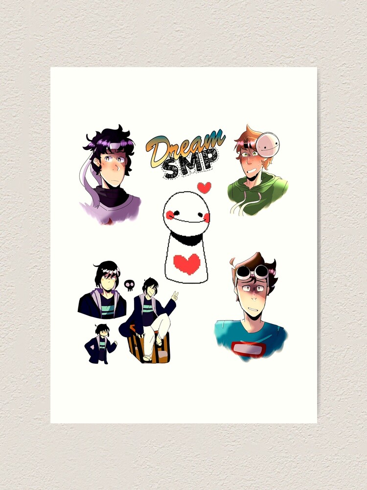 "Dream SMP Lovers , Dream Smp Cartoon" Art Print for Sale by MoSaid ...