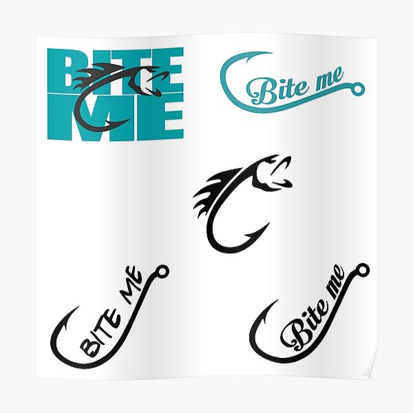 "Bite Me Sticker Pack" Poster by Sinfamous | Redbubble