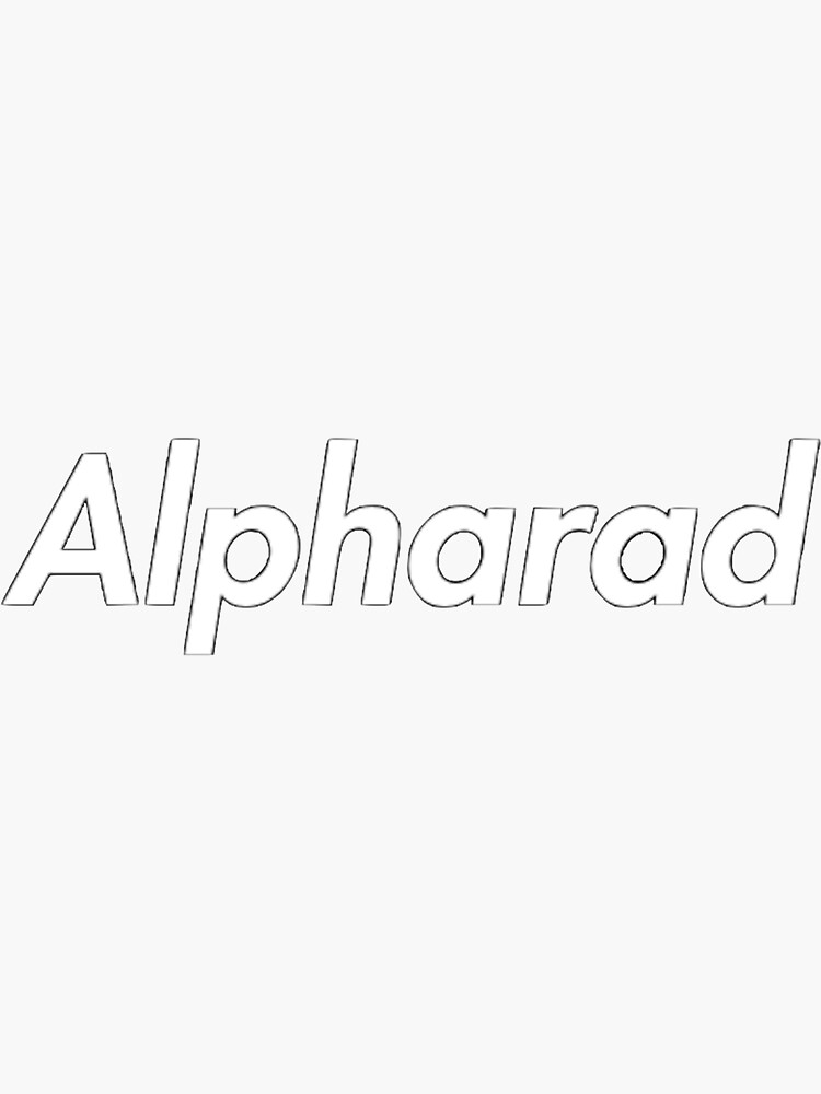 "Alpharad Supreme Logo" Sticker for Sale by BingoChamp2077 | Redbubble