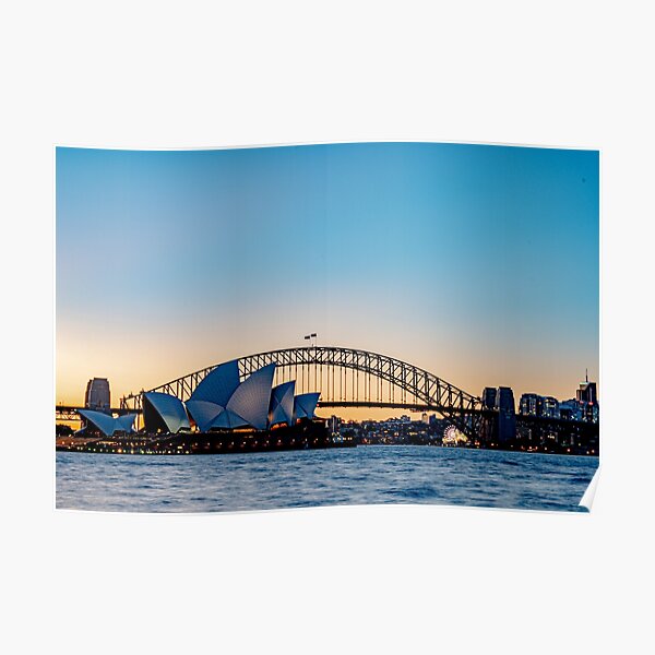"Sydney Harbour Bridge and Opera House" Poster for Sale by ianaltman ...