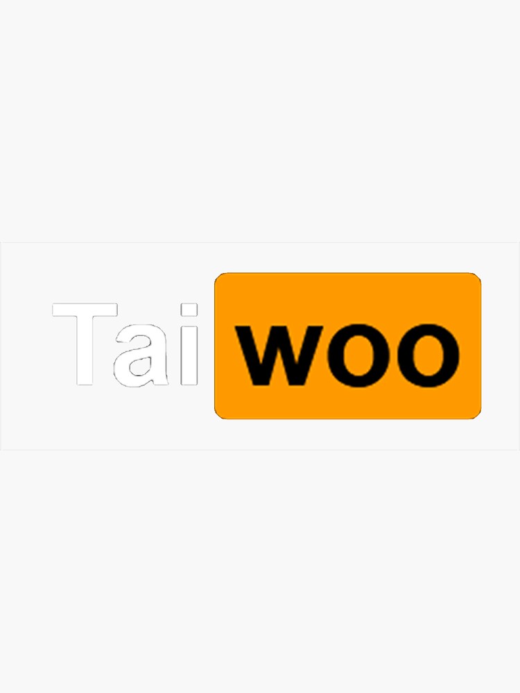 "taiwoo" Sticker by pikmin2010 | Redbubble