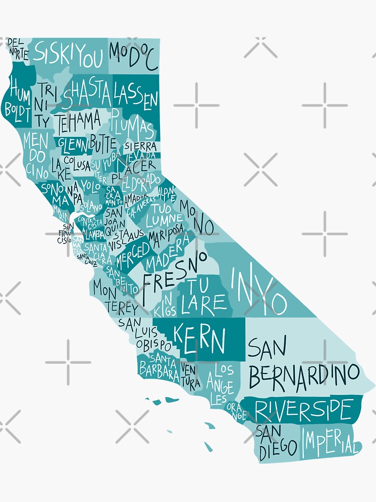 "California state" Sticker for Sale by littlehapa | Redbubble