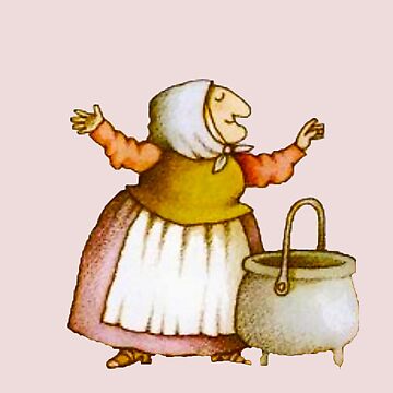 "Strega Nona with Pasta Pot" Art Print for Sale by medusagf | Redbubble