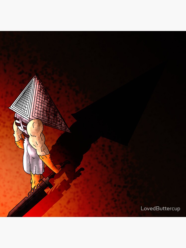 "Pyramid Head Shadow" Sticker for Sale by LovedButtercup | Redbubble