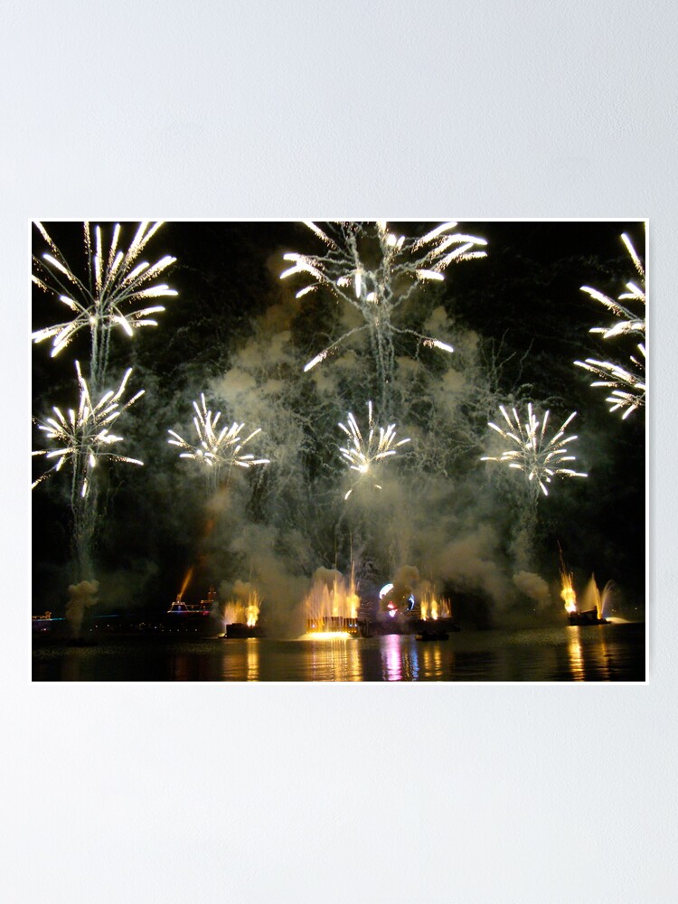 "EPCOT FIREWORKS" Poster for Sale by fairielights | Redbubble