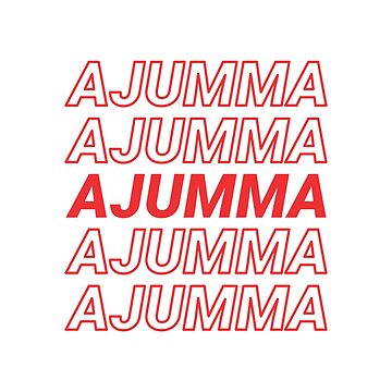 "AJUMMA (아줌마) - Korean married or old woman" Tote Bag for Sale by ...