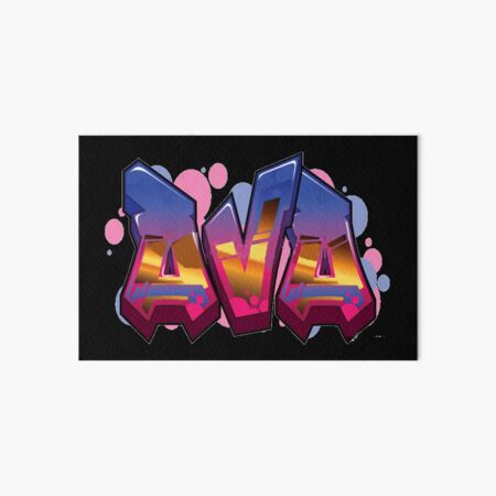 "Ava Name in graffiti" Art Board Print for Sale by Eric Shields | Redbubble