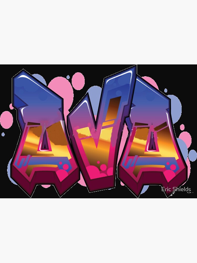 "Ava Name in graffiti" Art Print for Sale by Shieldsy43 | Redbubble
