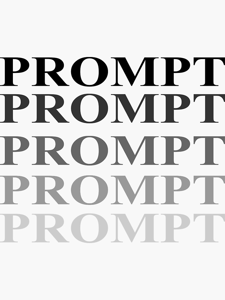 "Prompt Fading" Sticker for Sale by sropharr | Redbubble