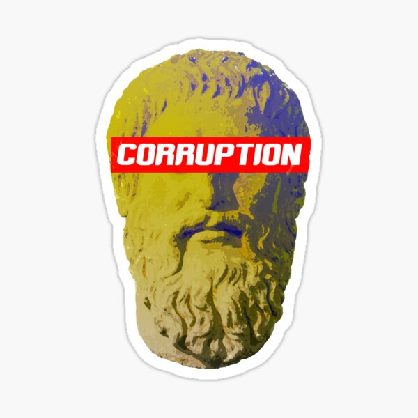 "Corruption" Sticker by Mlg1103 | Redbubble