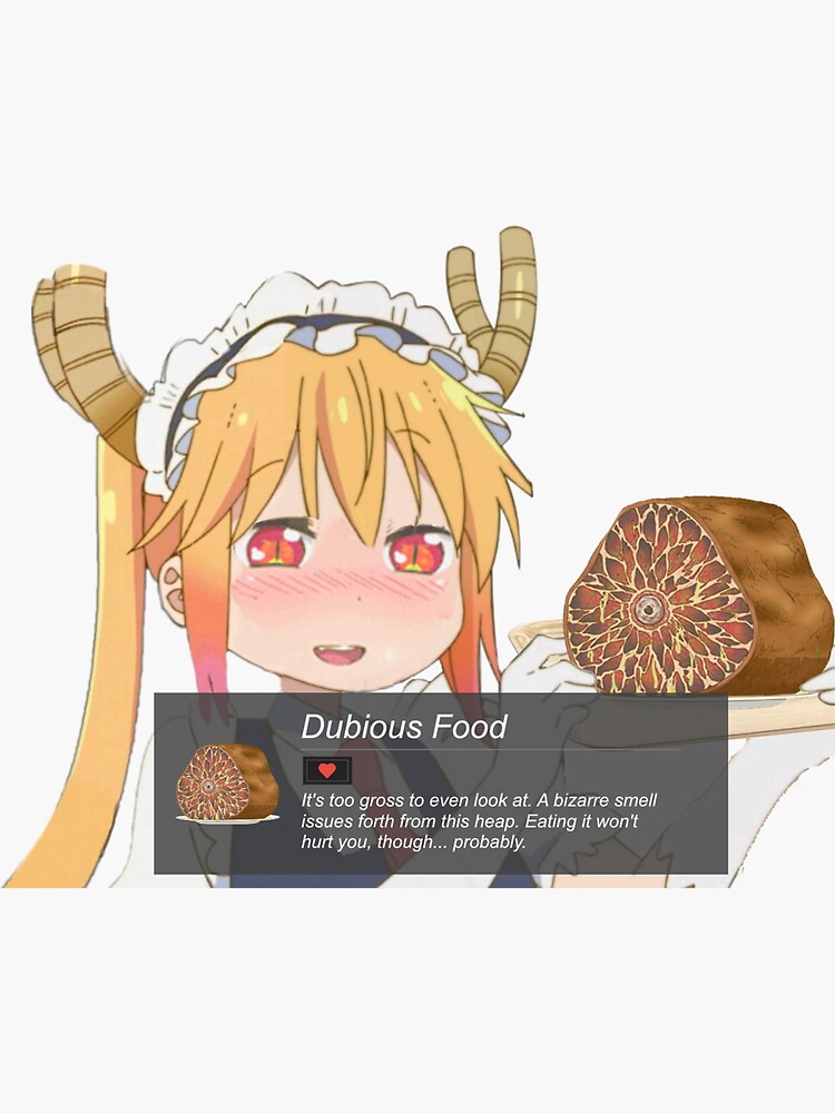 "Tooru Food Meme" Sticker for Sale by dumbanimememes | Redbubble