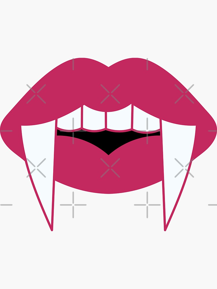 "Evil Lips" Sticker by Kamal-1996 | Redbubble