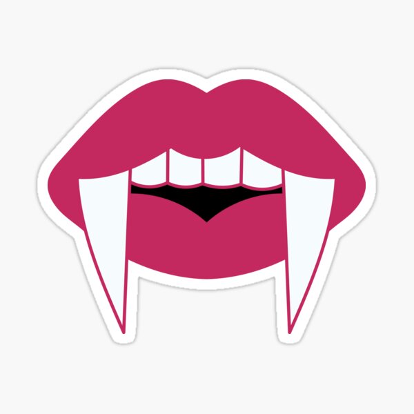 "Evil Lips" Sticker by Kamal-1996 | Redbubble