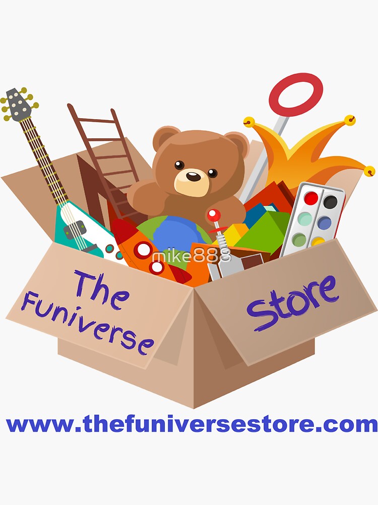 "The Funiverse Logo" Sticker for Sale by mike888 | Redbubble