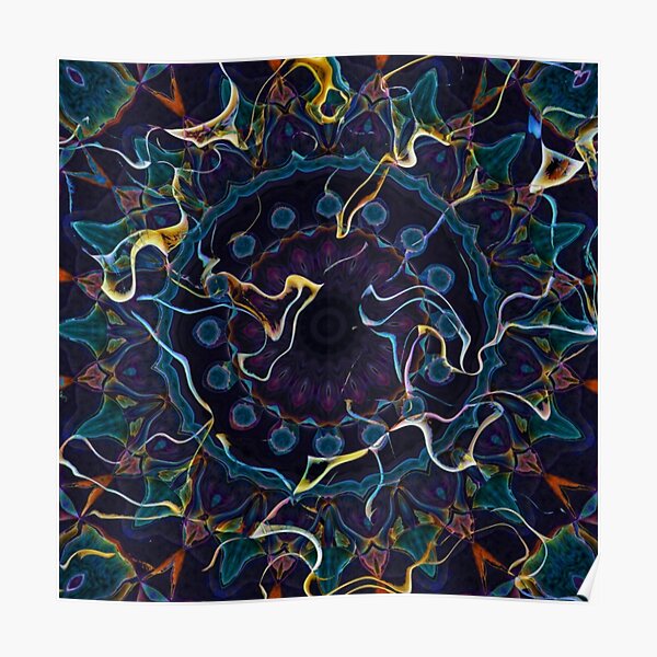 "LSD Mandala " Poster for Sale by MRNStudiosArt | Redbubble