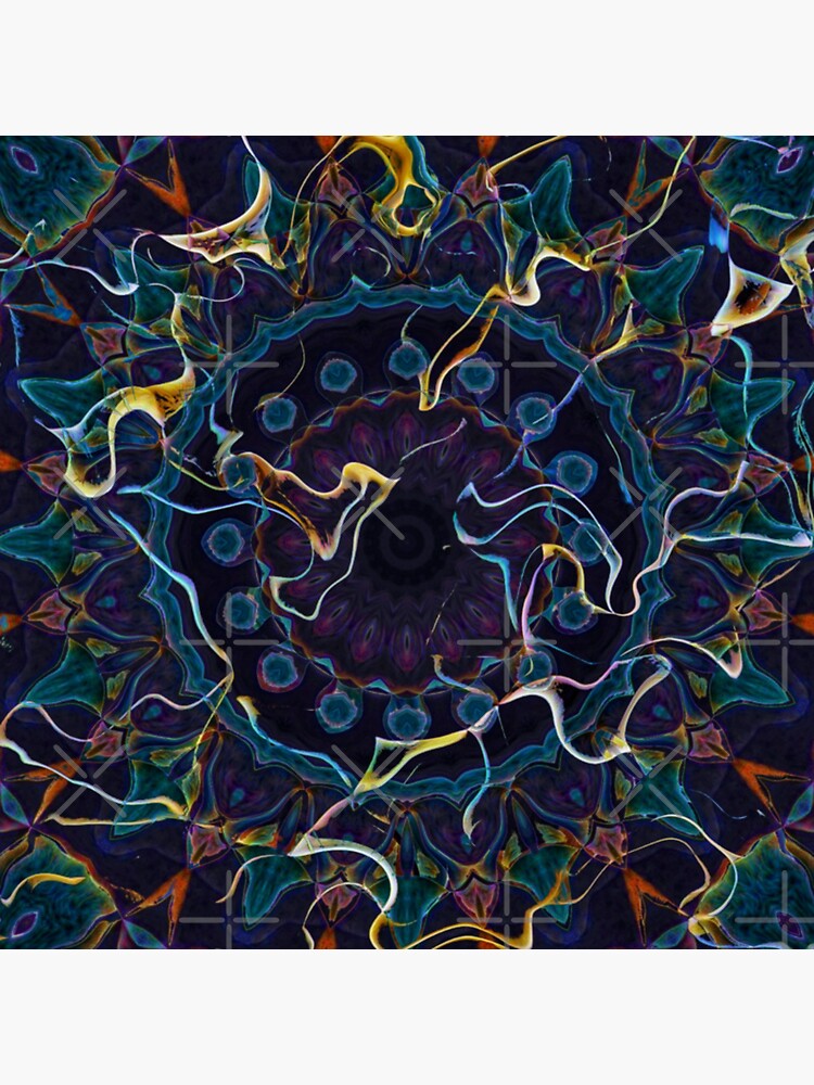 "LSD Mandala " Sticker by MRNStudiosArt | Redbubble