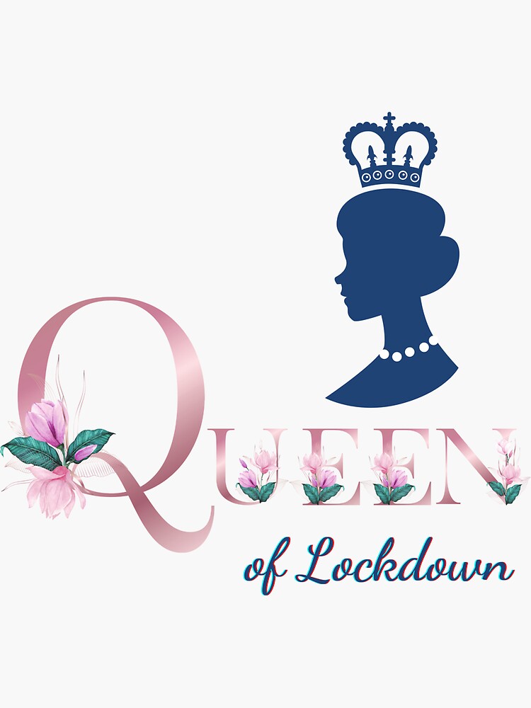 "Queen of Lockdown" Sticker for Sale by CovidJoker | Redbubble