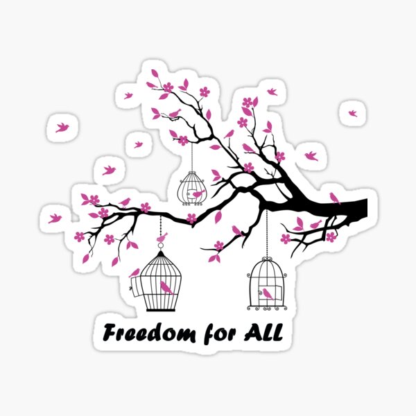 "freedom" Sticker by nick9nick | Redbubble