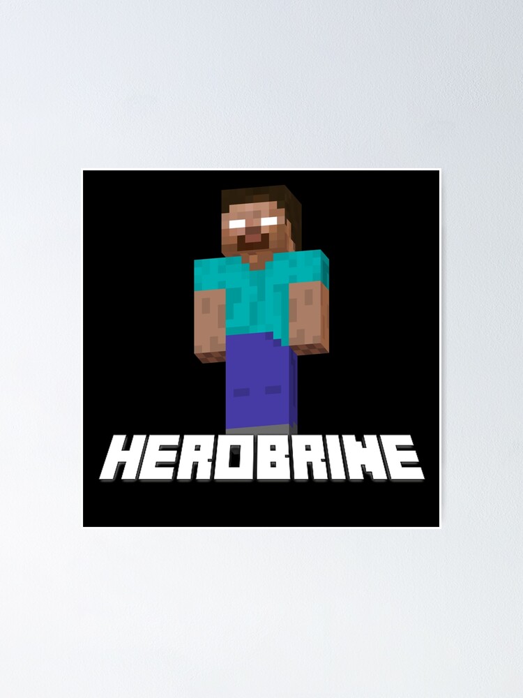 Minecraft herobrine poster - freakstat