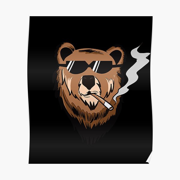 Smoking Bear Posters | Redbubble