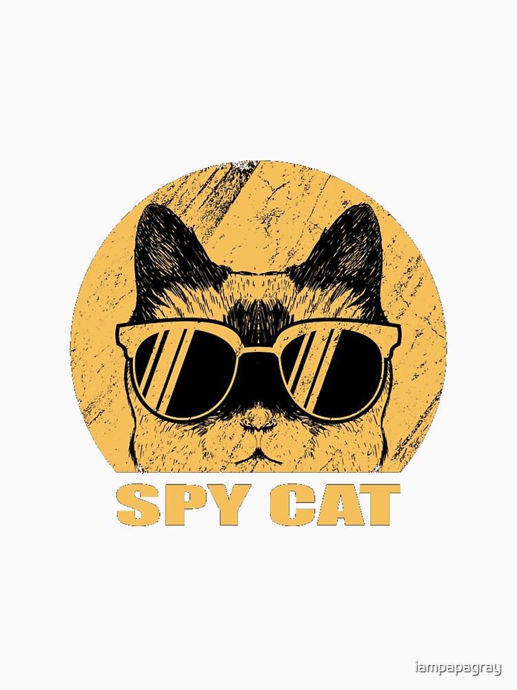 Camiseta «Gato espía con anteojos» de iampapagray | Redbubble
