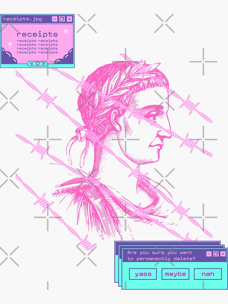 "Vaporwave Julius Caesar Edit" Sticker for Sale by narcocynic | Redbubble