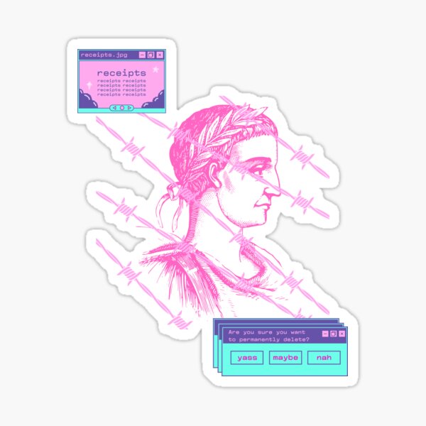 "Vaporwave Julius Caesar Edit" Sticker for Sale by narcocynic | Redbubble