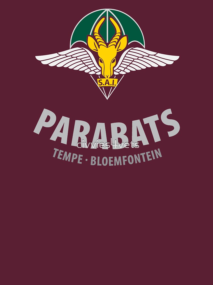 "SADF Parabat (1 Parachute Bn) Shirt" T-shirt for Sale by civvies4vets ...